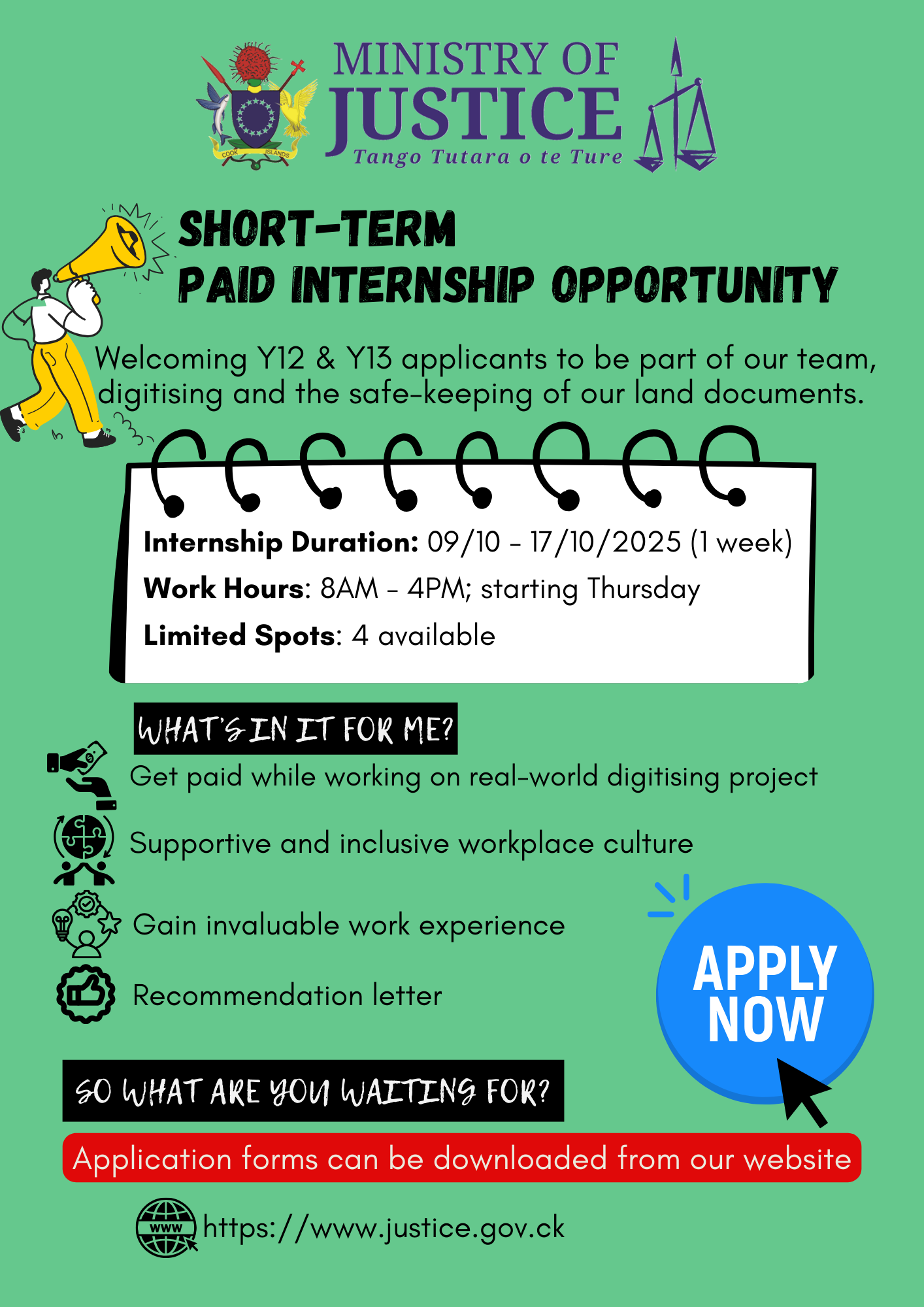 3 – Ministry of Justice, Cook Islands